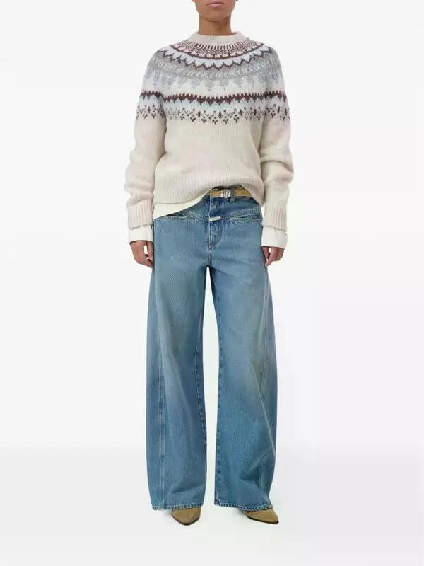 Closed Ribbed-trims Knit Sweater