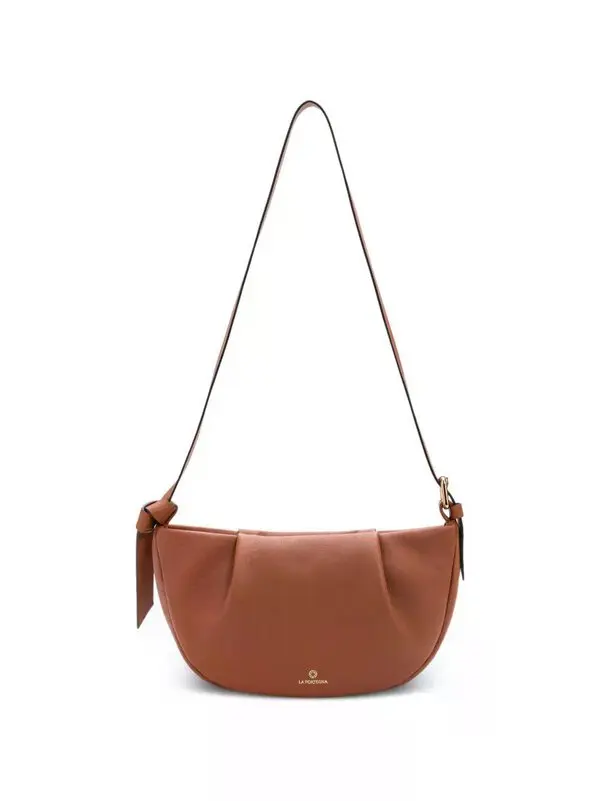 LA PORTEGNA Claudia Leather Shoulder Bag