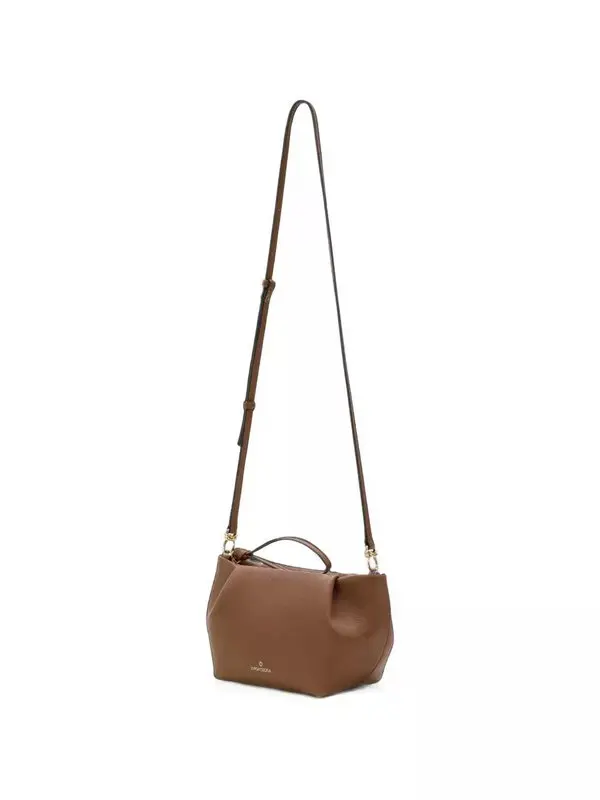 LA PORTEGNA Small Martita Leather Clutch Bag