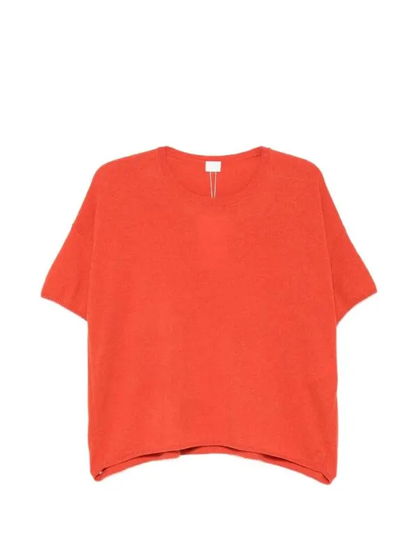 CT PLAGE Cashmere Crewneck Jumper - Orange