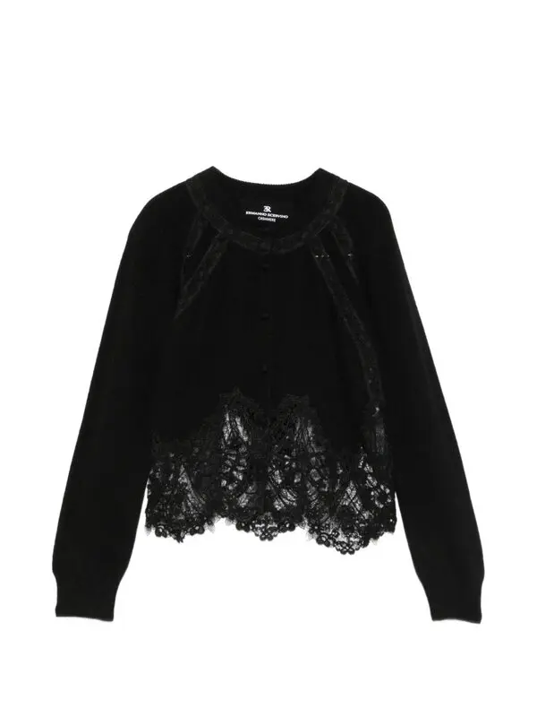 Ermanno Scervino Cashmere Lace Cardigan