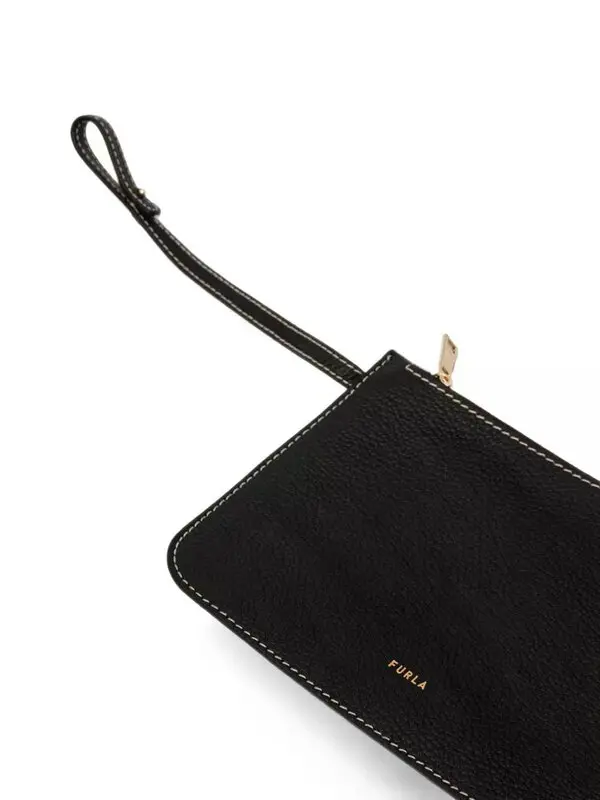 Furla Contrast-stitch Leather Tote Bag