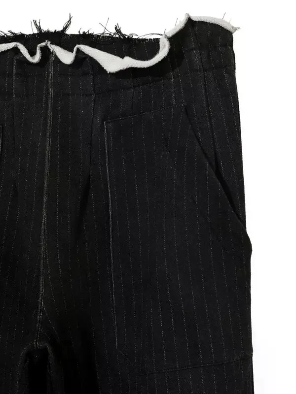 Undercover Pinstripe Raw-edge Trousers