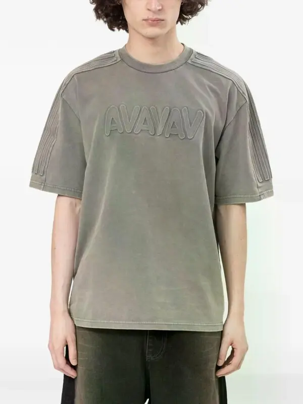 Adidas X Avavav Embossed-logo T-shirt - Grey