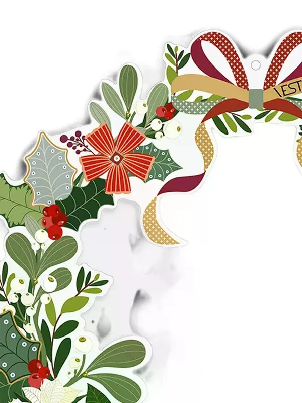VESTA Happy Welcome Floral-print Wreath