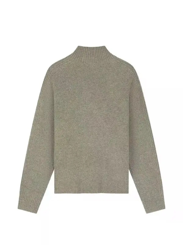 OLAF Buttoned Rib-knit Sweater