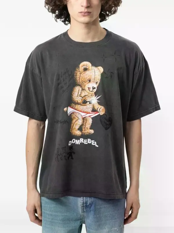 DOMREBEL Snap Sketch Graphic-print T-shirt