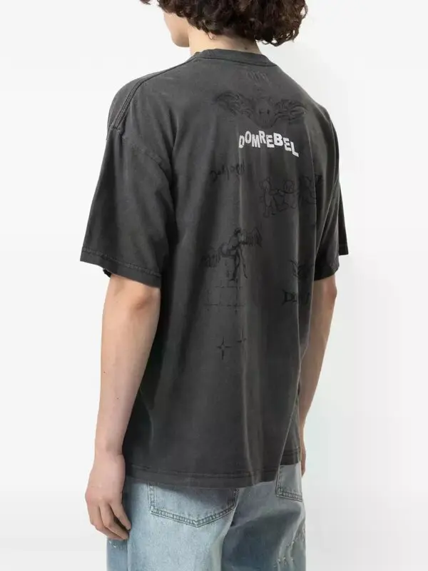 DOMREBEL Snap Sketch Graphic-print T-shirt