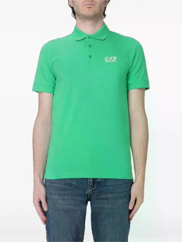 EA7 Logo-print Polo Shirt