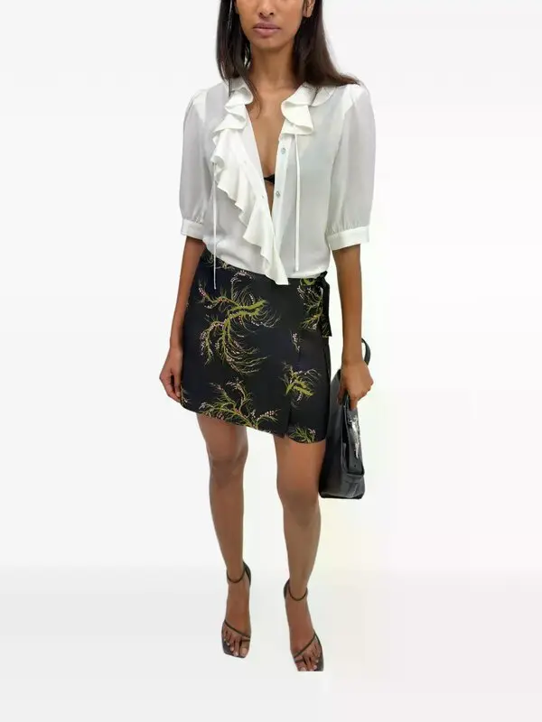 Rodebjer Xilla Ruffled Puff-sleeve Blouse