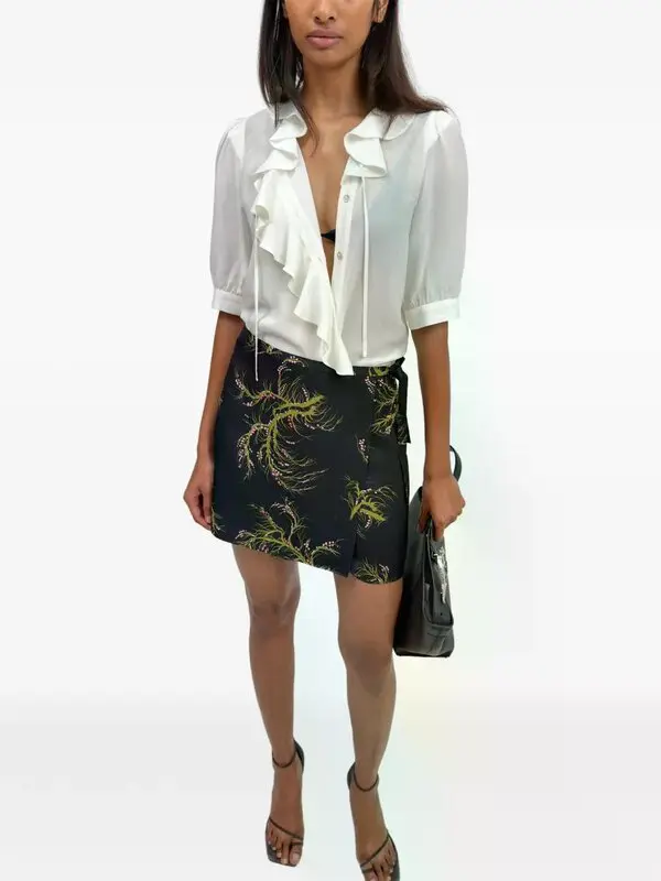 Rodebjer Xilla Ruffled Puff-sleeve Blouse