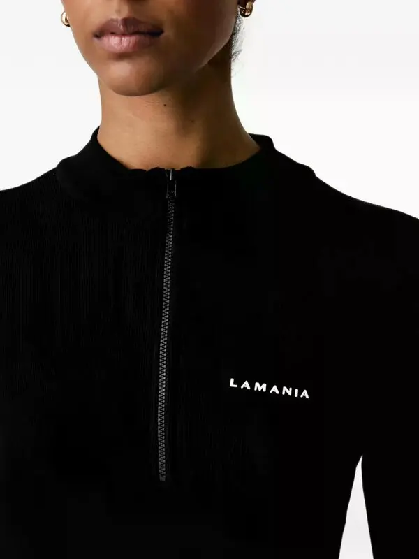 LA MANIA Sheryl Ribbed-knit Top