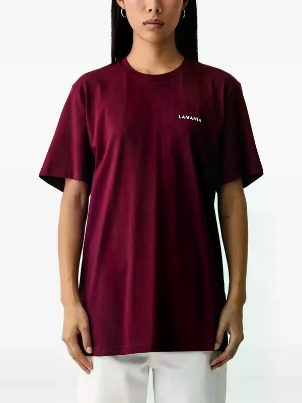 LA MANIA Logo-print Crew-neck T-shirt