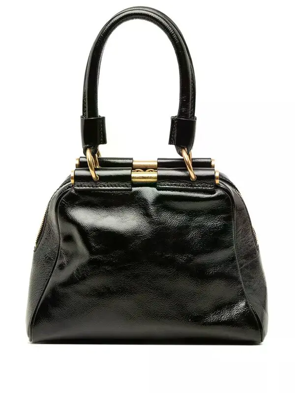 Saint Laurent 2000-2012 Small Patent Majorelle Handbag