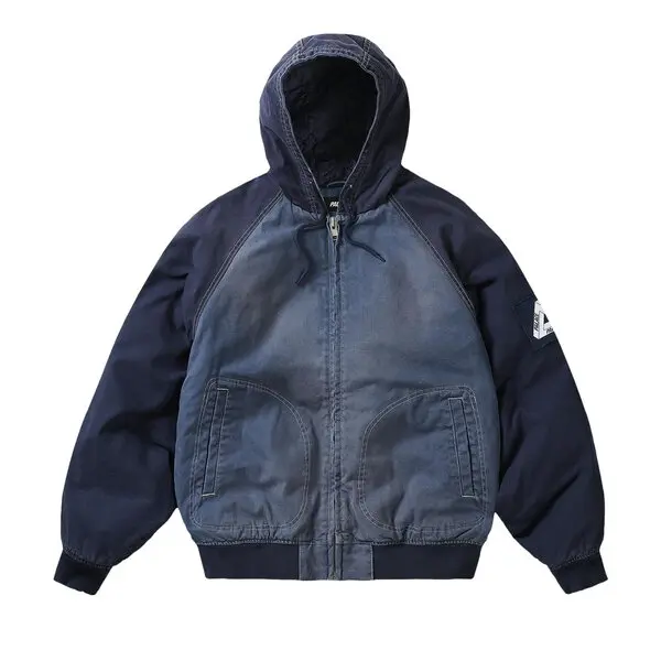 PALACE 10oz Hooded Canvas Jacket 'navy