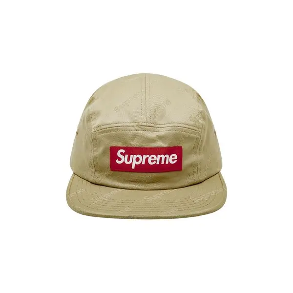 Supreme Jacquard Logos Twill Camp Cap