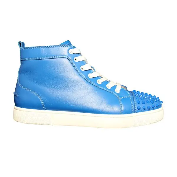 CHRISTIAN LOUBOUTIN Louis Flat Calf Spikes