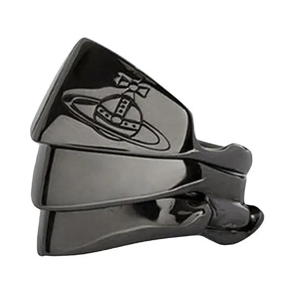 VIVIENNE WESTWOOD Knuckleduster Ring 'ruthenium - Silver