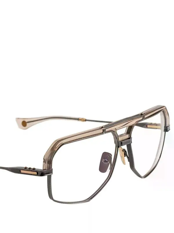 Dita Geometric-frame Glasses - Grey