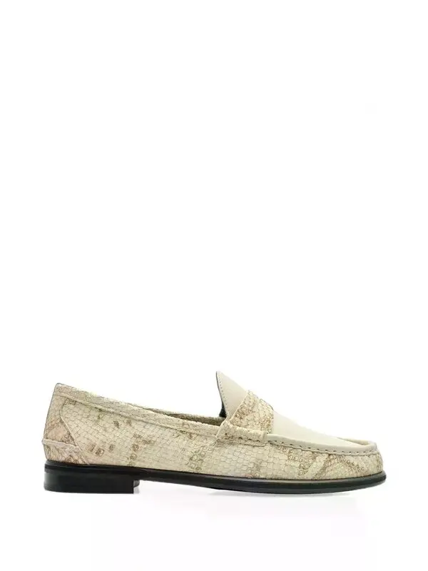 LOTTUSSE Lara Snake-effect Loafers