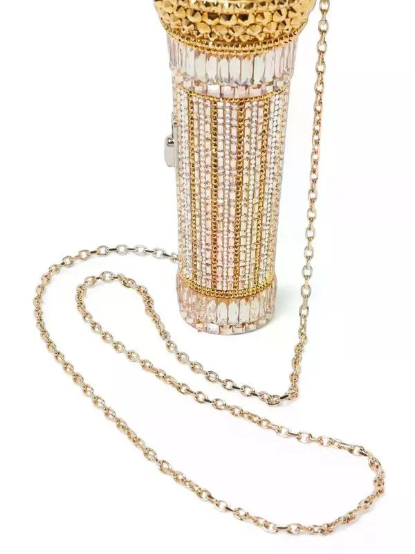 Judith Leiber Microphone Diva Crystal-embellished Mini Bag - Yellow