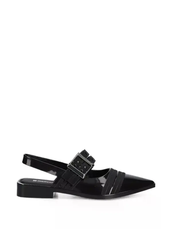 Melissa Buckle-fastening Slingback Ballet Flats