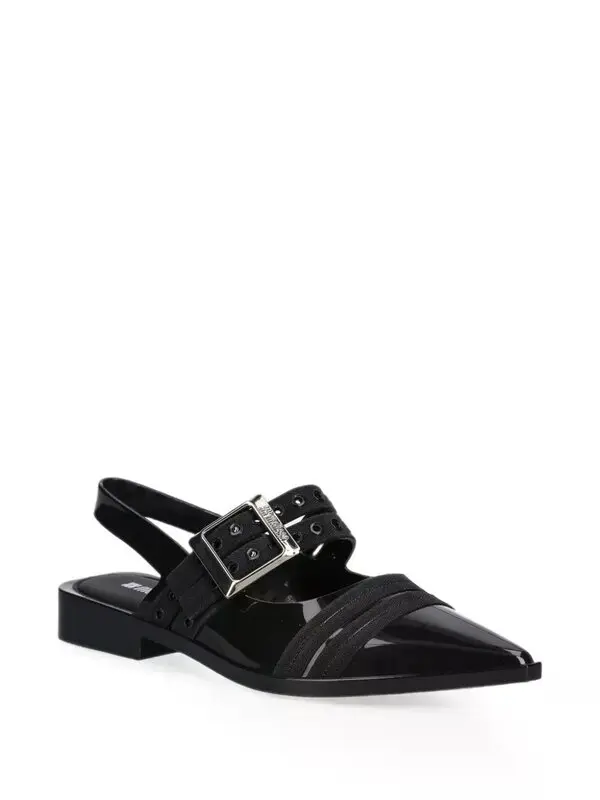 Melissa Buckle-fastening Slingback Ballet Flats