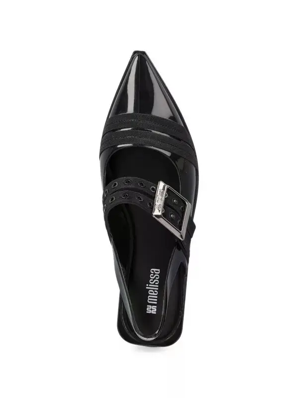 Melissa Buckle-fastening Slingback Ballet Flats