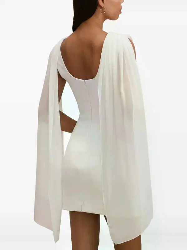 EVER NEW Bowie Shawl-detail Mini Dress