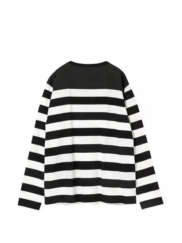 Undercover Striped Zip-pocket Sweater