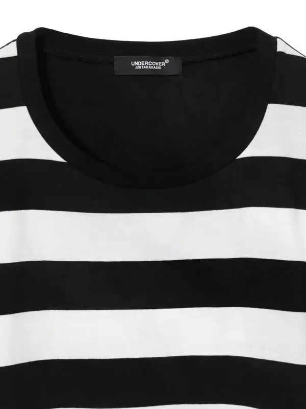 Undercover Striped Zip-pocket Sweater