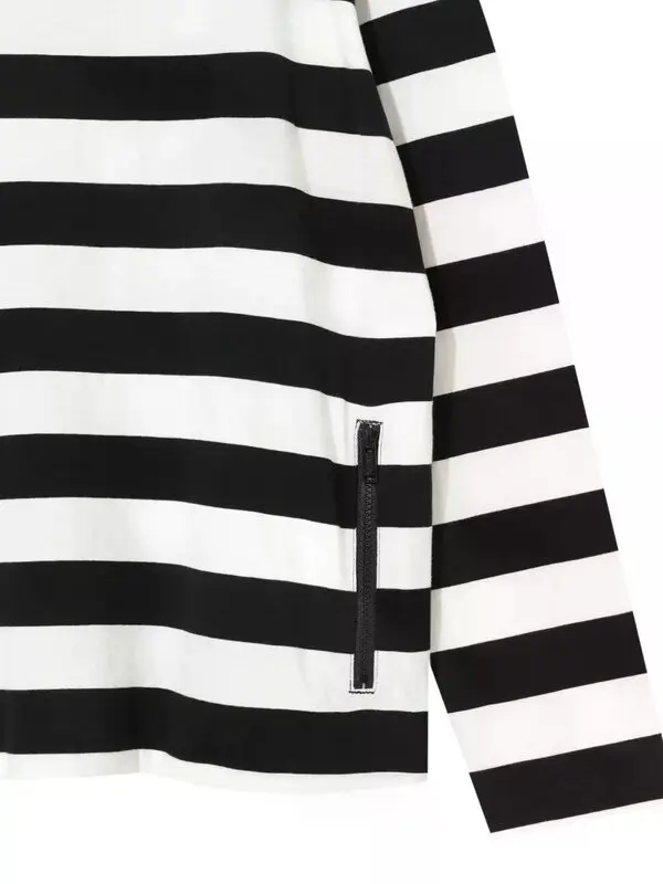 Undercover Striped Zip-pocket Sweater