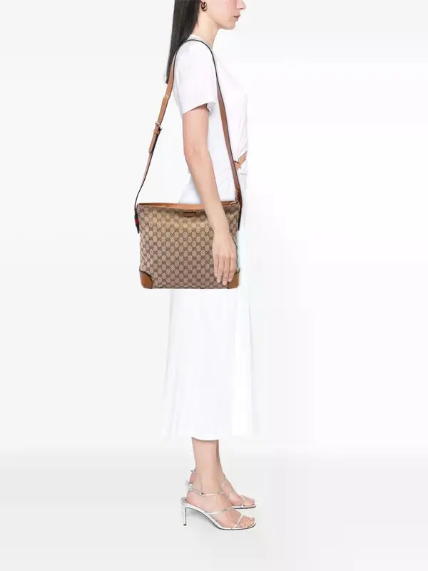 Gucci 2016-2026 Gg Canvas Web Crossbody Bag