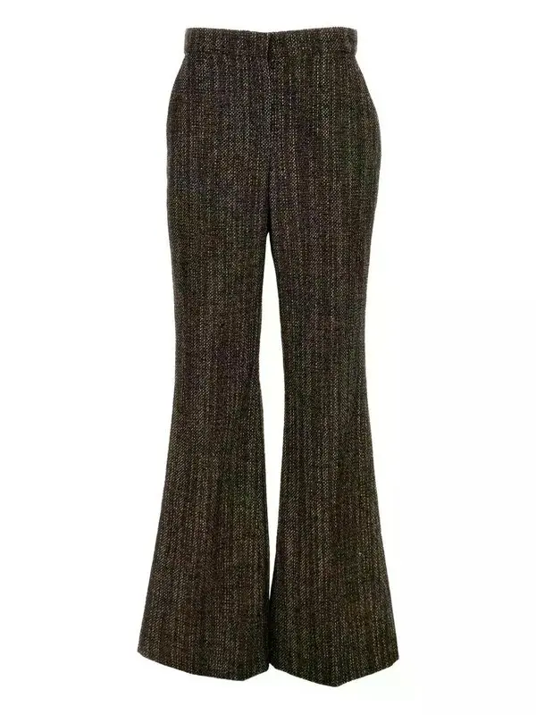 Fendi Tweed Flared Trousers