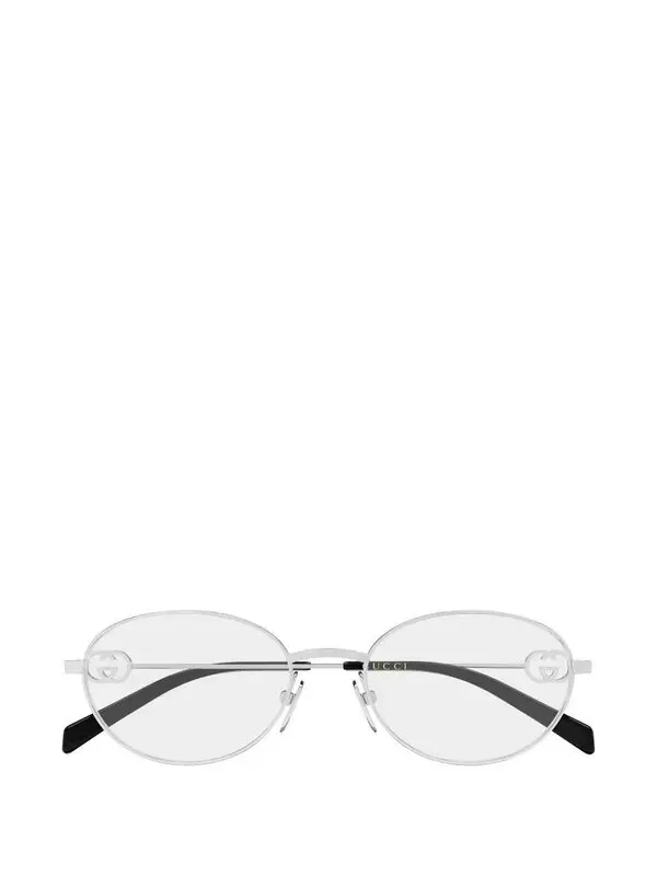 Gucci Oval-frame Glasses - Silver