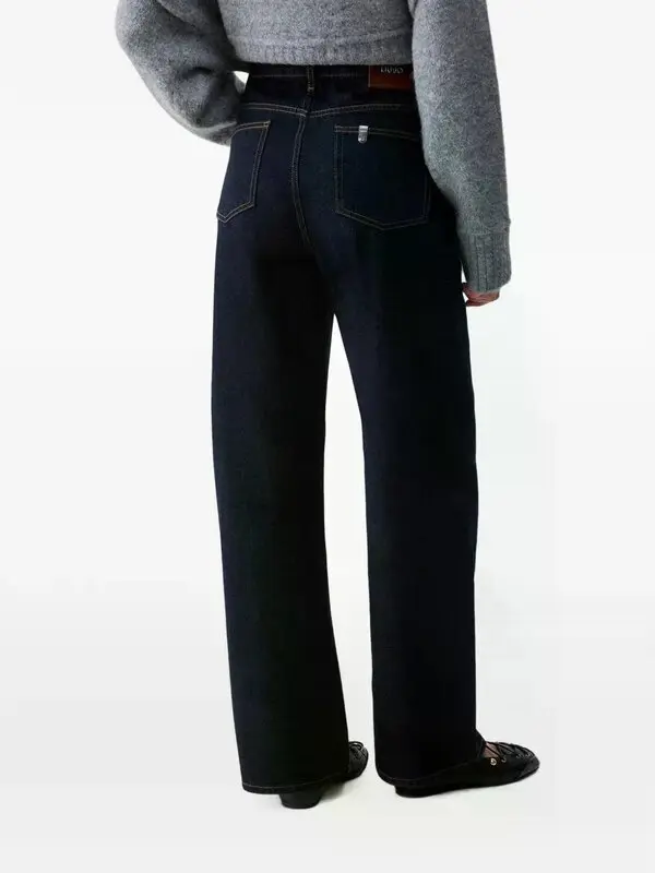 Liu Jo Straight Jeans With Asymmetric Waistband