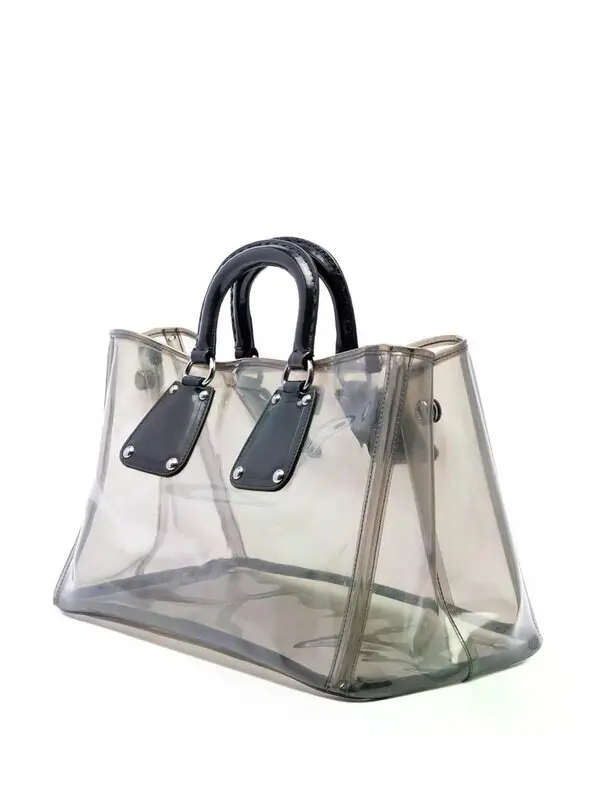 Prada 2000-2026 Spazzolato Trimmed Pvc Tote Bag