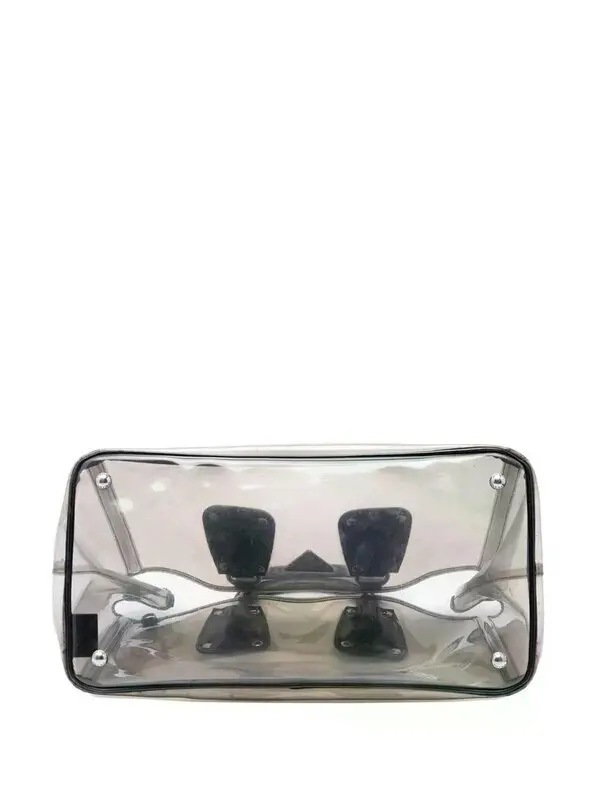 Prada 2000-2026 Spazzolato Trimmed Pvc Tote Bag