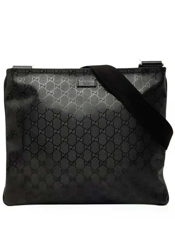 Gucci 2000-2015 Gg Imprime Crossbody Bag - Black