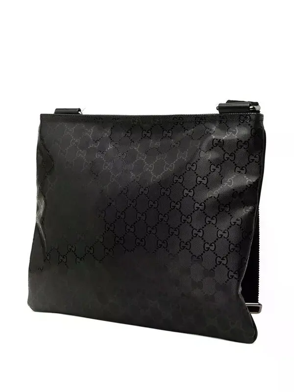 Gucci 2000-2015 Gg Imprime Crossbody Bag - Black