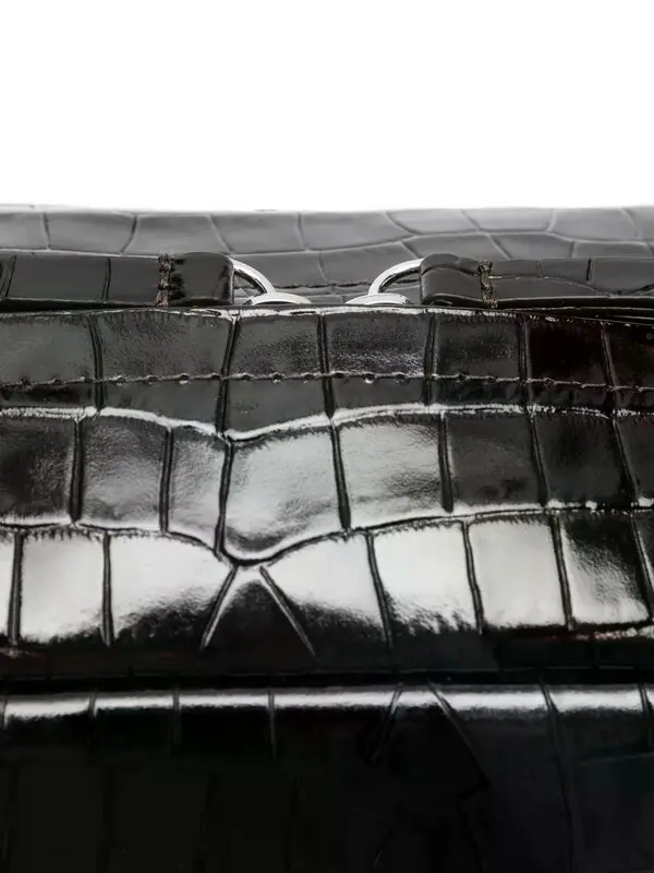 ALYSI Bowling Croc-effect Tote Bag