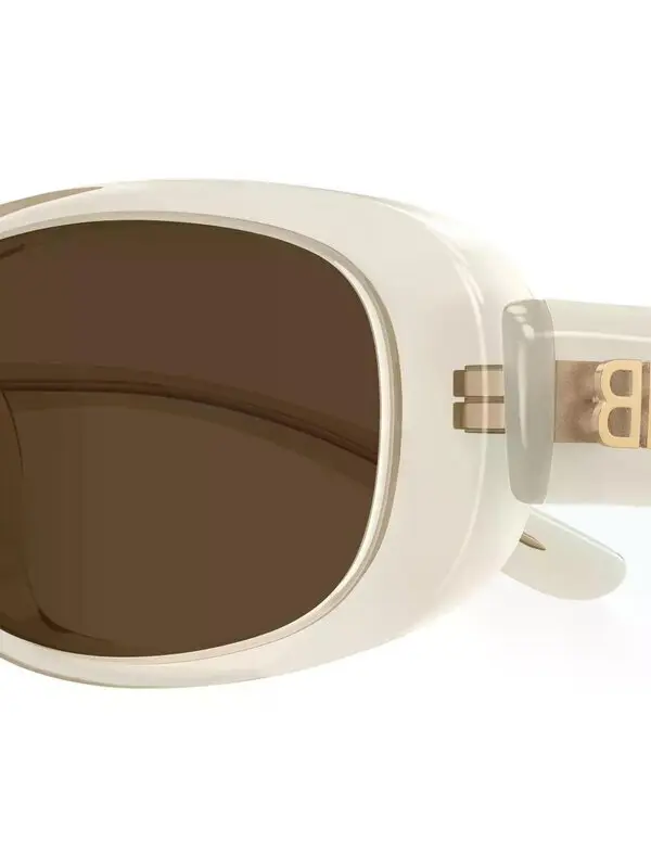 Balenciaga Bb Logo Rectangle-frame Sunglasses