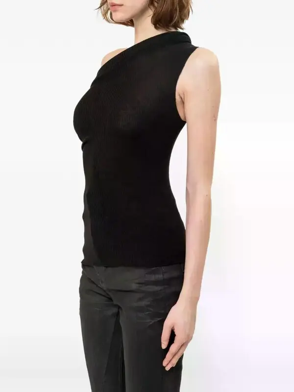 Rick Owens Athena Asymmetric Draped Top