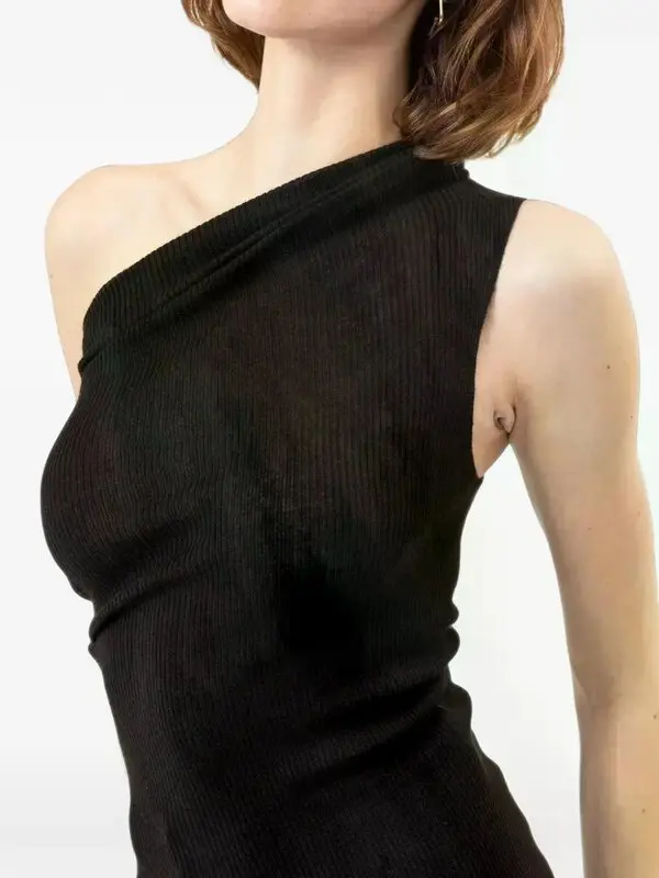 Rick Owens Athena Asymmetric Draped Top