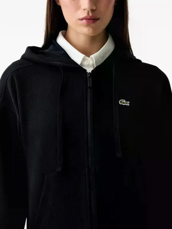 Lacoste Logo-patch Zip-up Hoodie