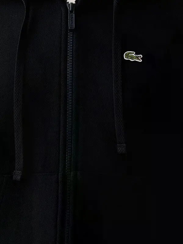 Lacoste Logo-patch Zip-up Hoodie