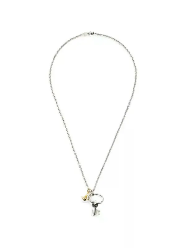 VIVIENNE WESTWOOD Ovidio Key-pendant Necklace - Silver