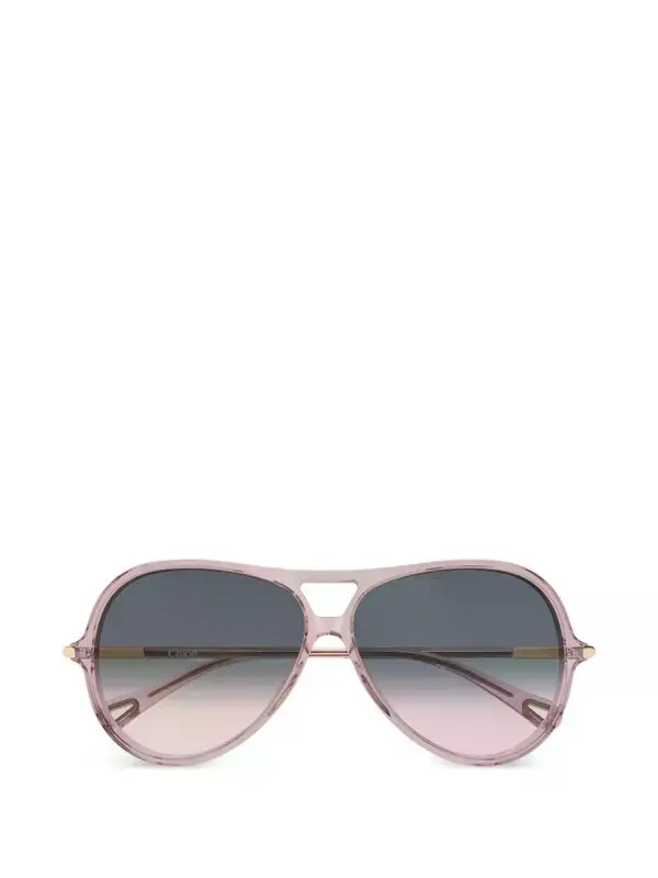 Chloé Pilot-frame Sunglasses - Pink
