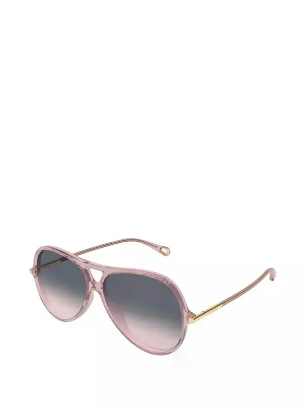 Chloé Pilot-frame Sunglasses - Pink