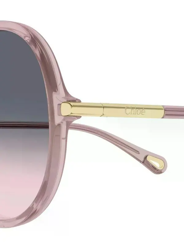 Chloé Pilot-frame Sunglasses - Pink